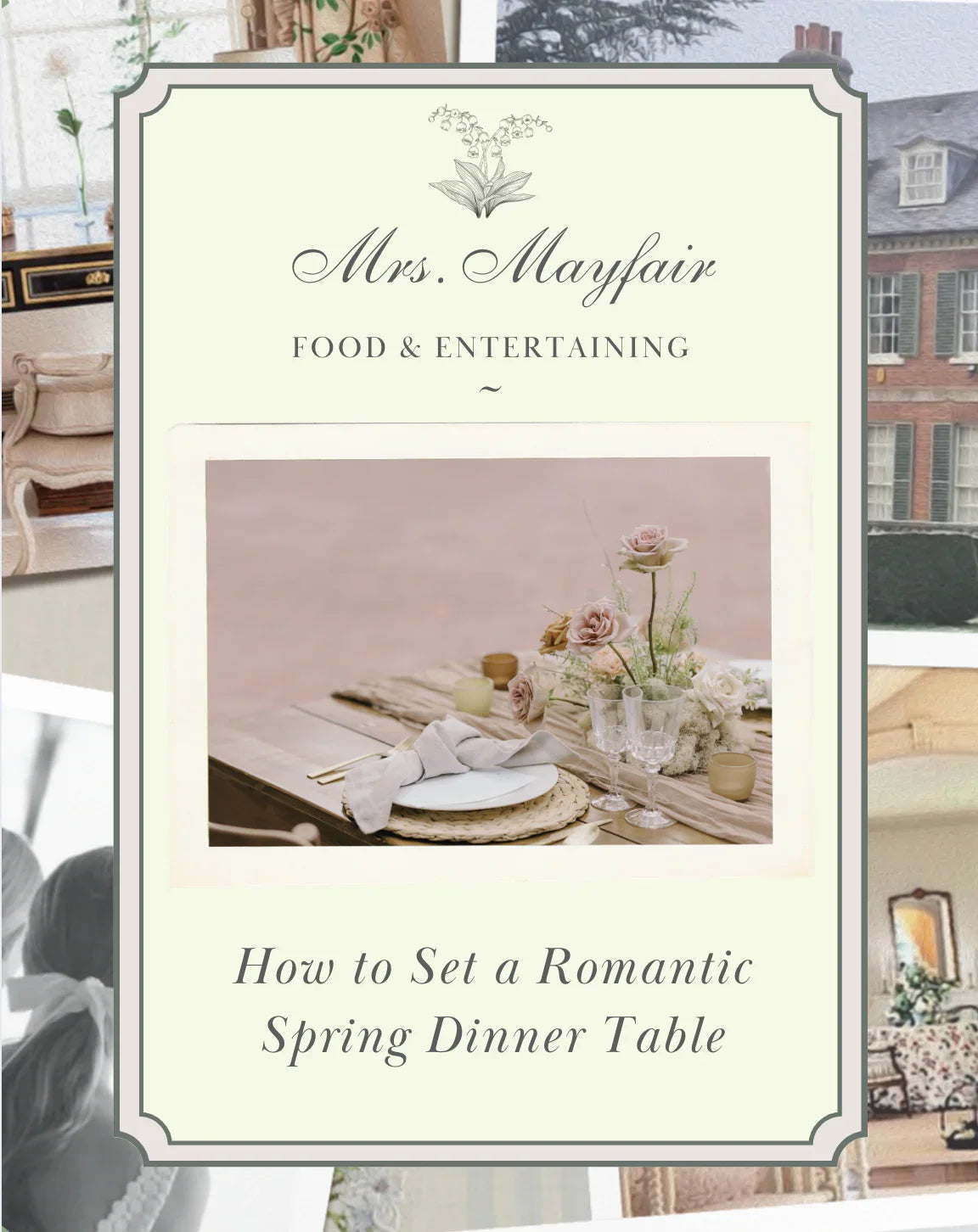 How to Set a Romantic Spring Dinner Table