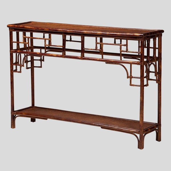 Quinley Rattan Console Table