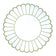 Studio Collection Pippa Linen Placemat in White and Green (Set of 4)
