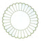 Studio Collection Pippa Linen Placemat in White and Green (Set of 4)
