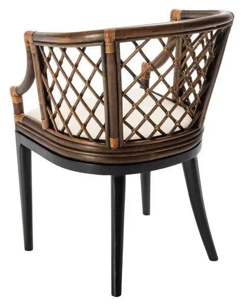 Carlotta Natural-Black Arm Chair