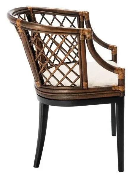 Carlotta Natural-Black Arm Chair